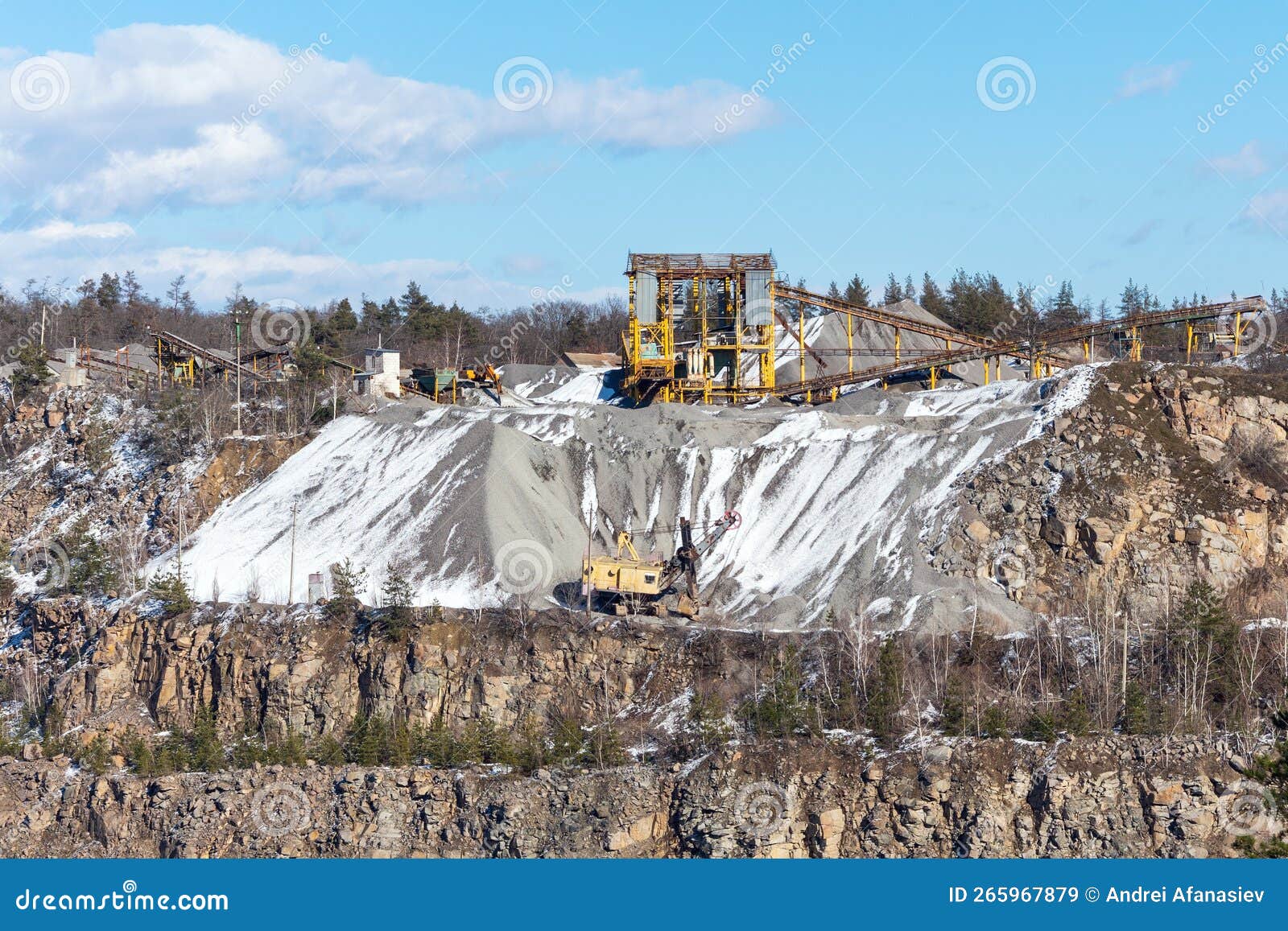 Stone Quarry for the Production of Crushed Stone and Gravel for Use in ...