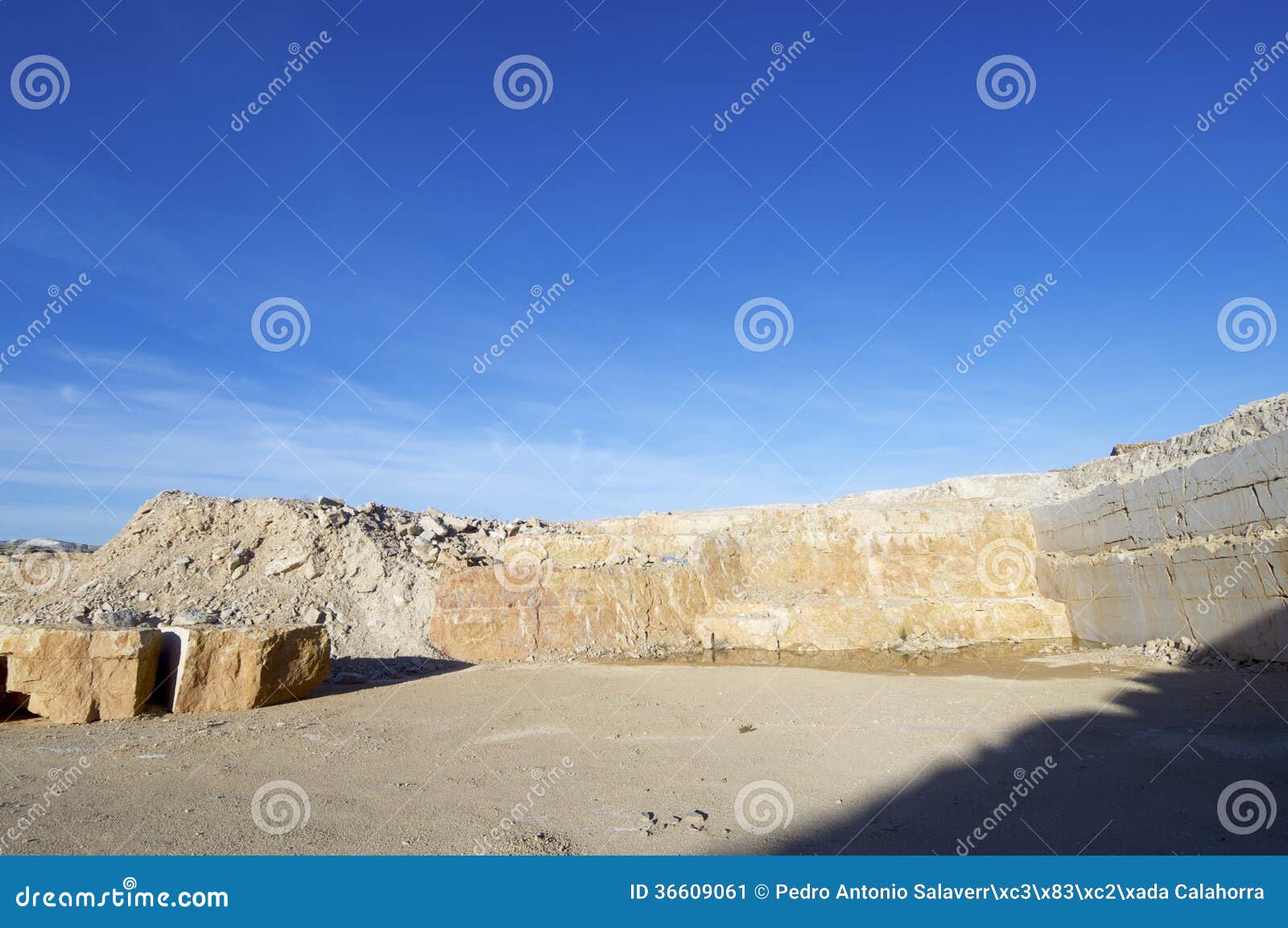 Stone quarry stock image. Image of gray, huge, outside - 36609061