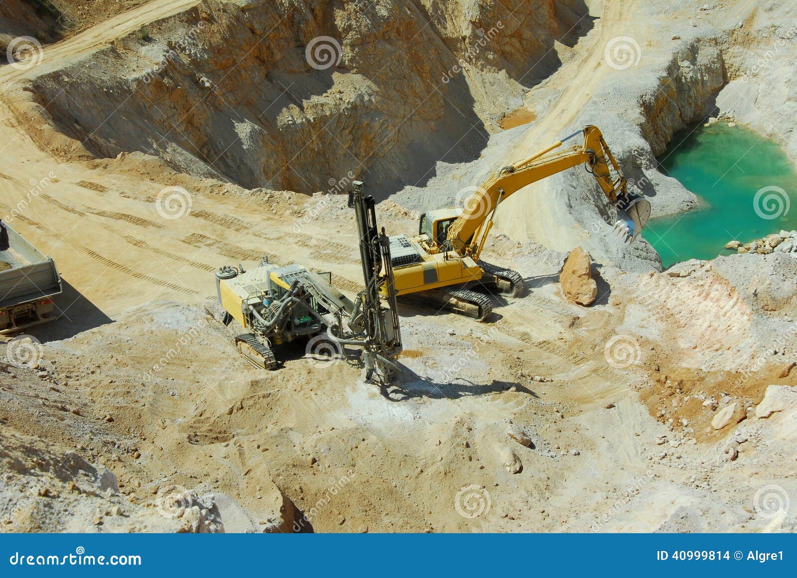 Stone quarry work stock photo. Image of manufacturing - 40999814
