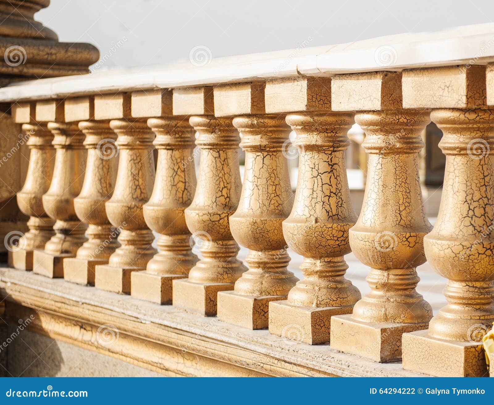 Stone Railing on the Bridge in the Park Stock Photo - Image of gray ...