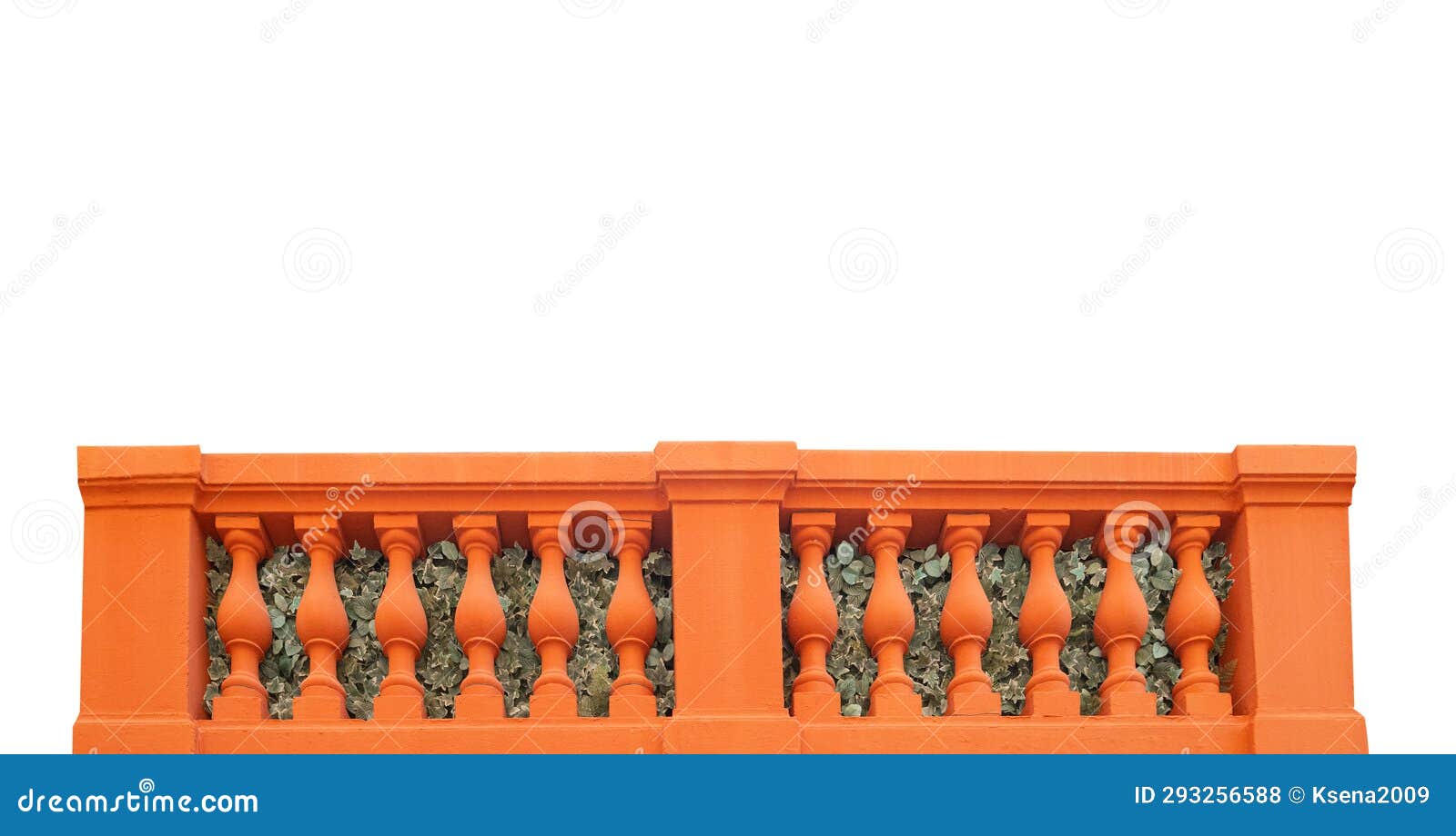 Stone railing isolated stock photo. Image of element - 293256588