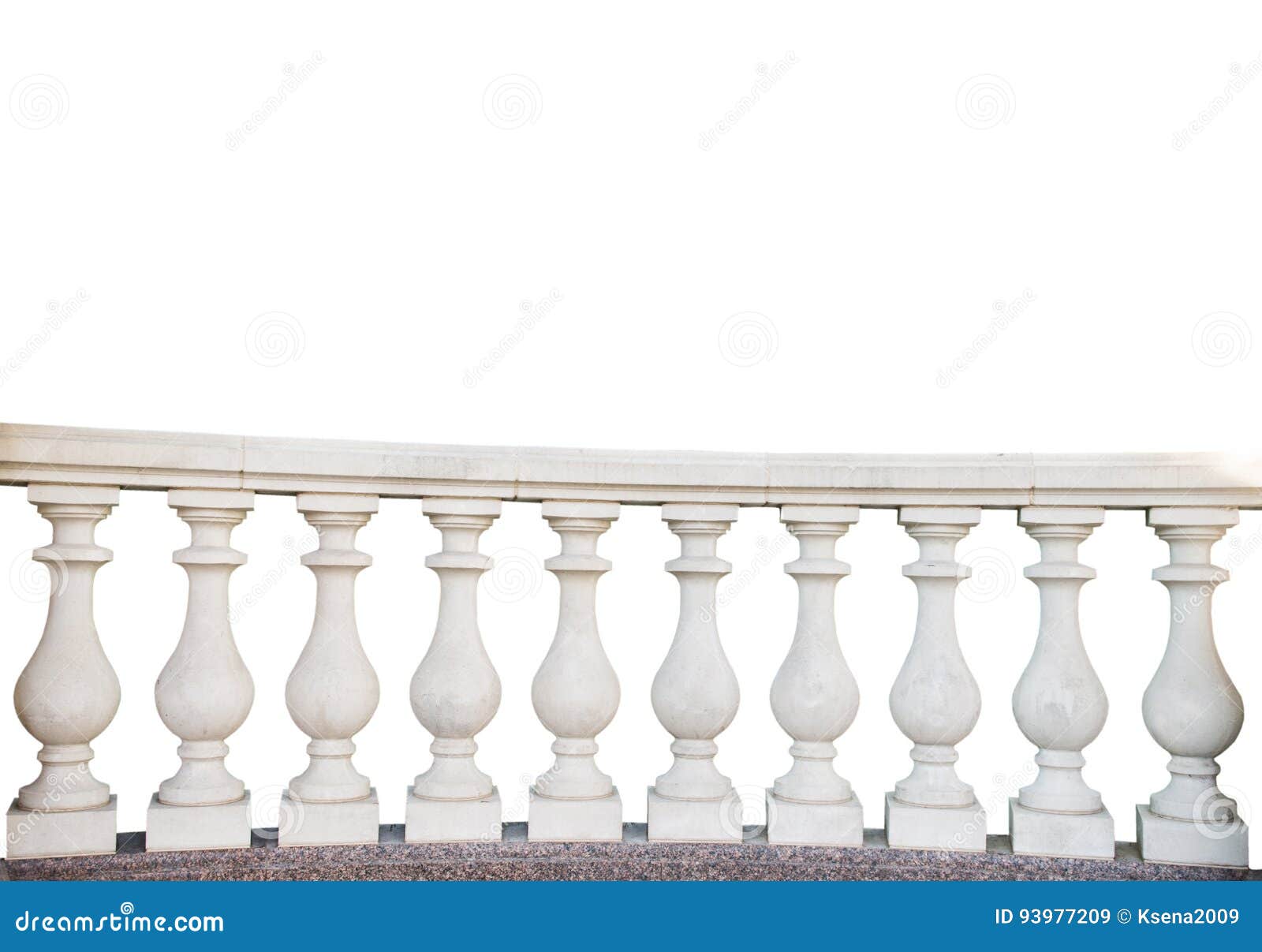 Stone railings, isolated stock illustration. Illustration of classical ...