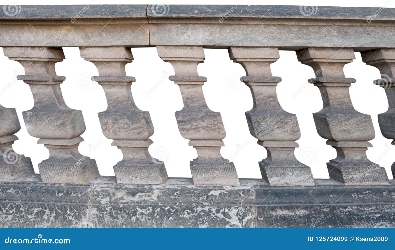 Stone railings stock image. Image of vintage, architectural - 125724099