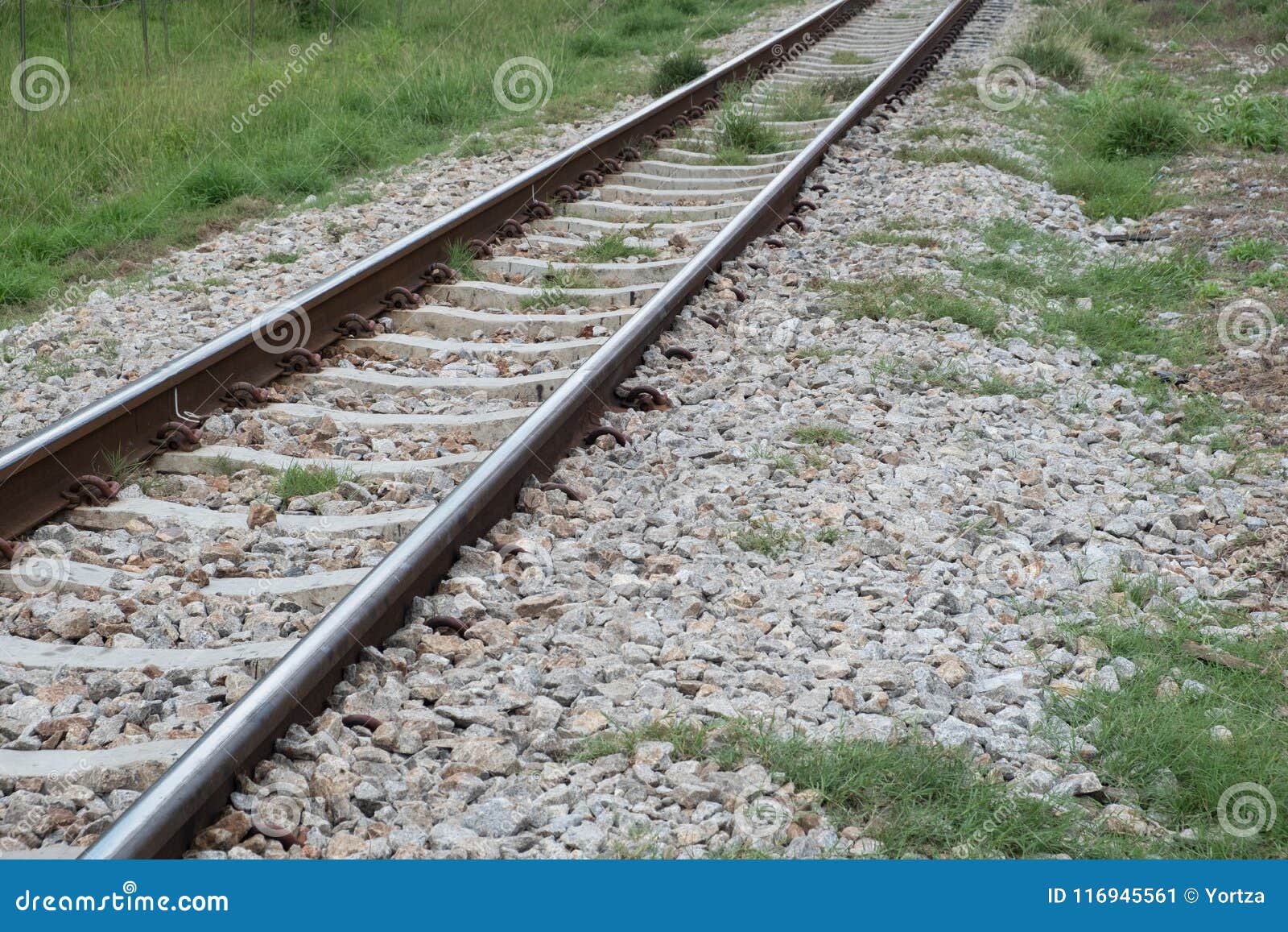 Railroad tracks and stone stock image. Image of concept - 116945561