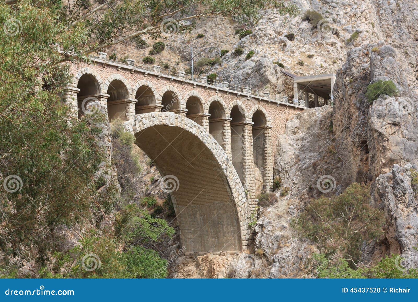Stone railway bridge stock photo. Image of railroad, terrain - 45437520