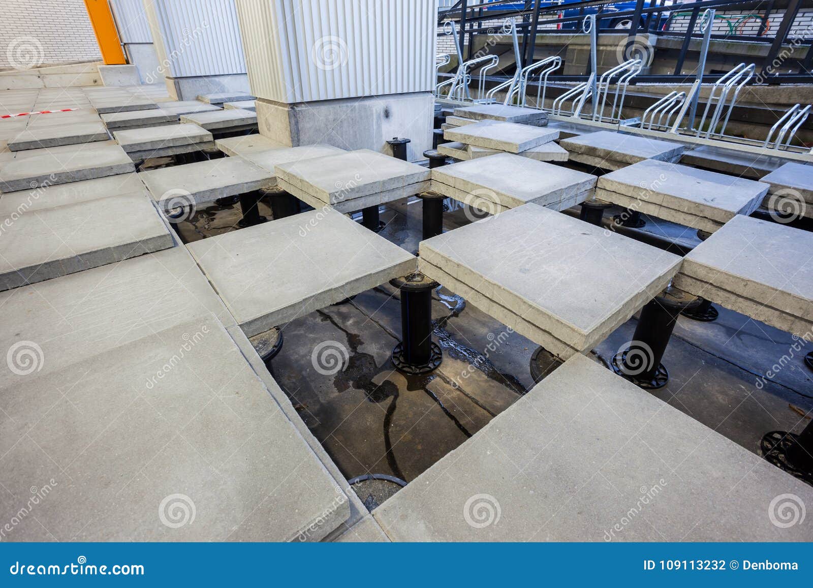 Stone raised floor stock photo. Image of outdoor, building - 109113232