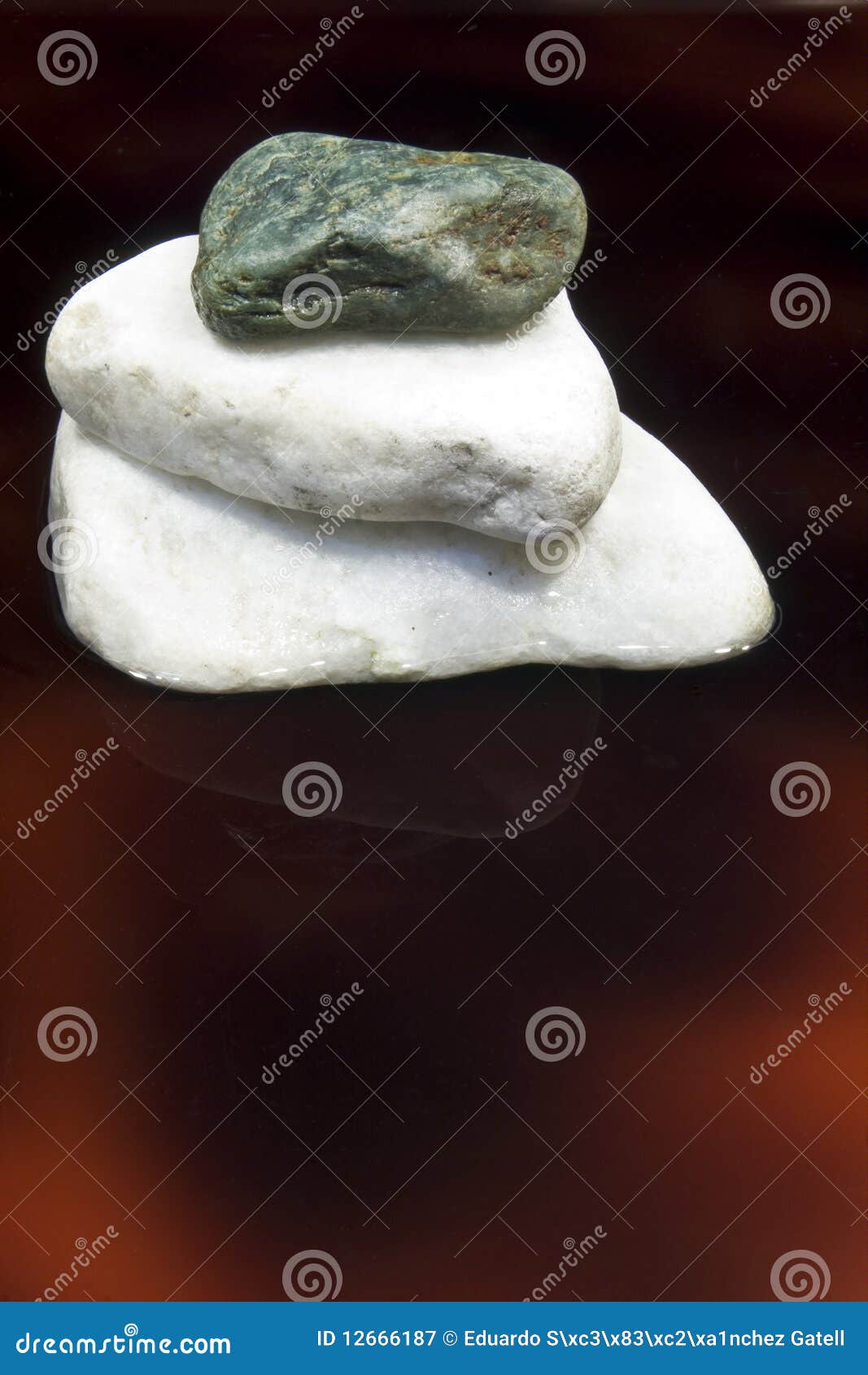 Stone and reflections stock image. Image of rain, strong - 12666187