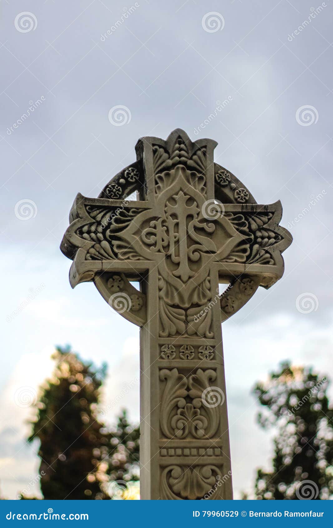 Stone Religious Sculpted Cross Stock Image - Image of statue ...