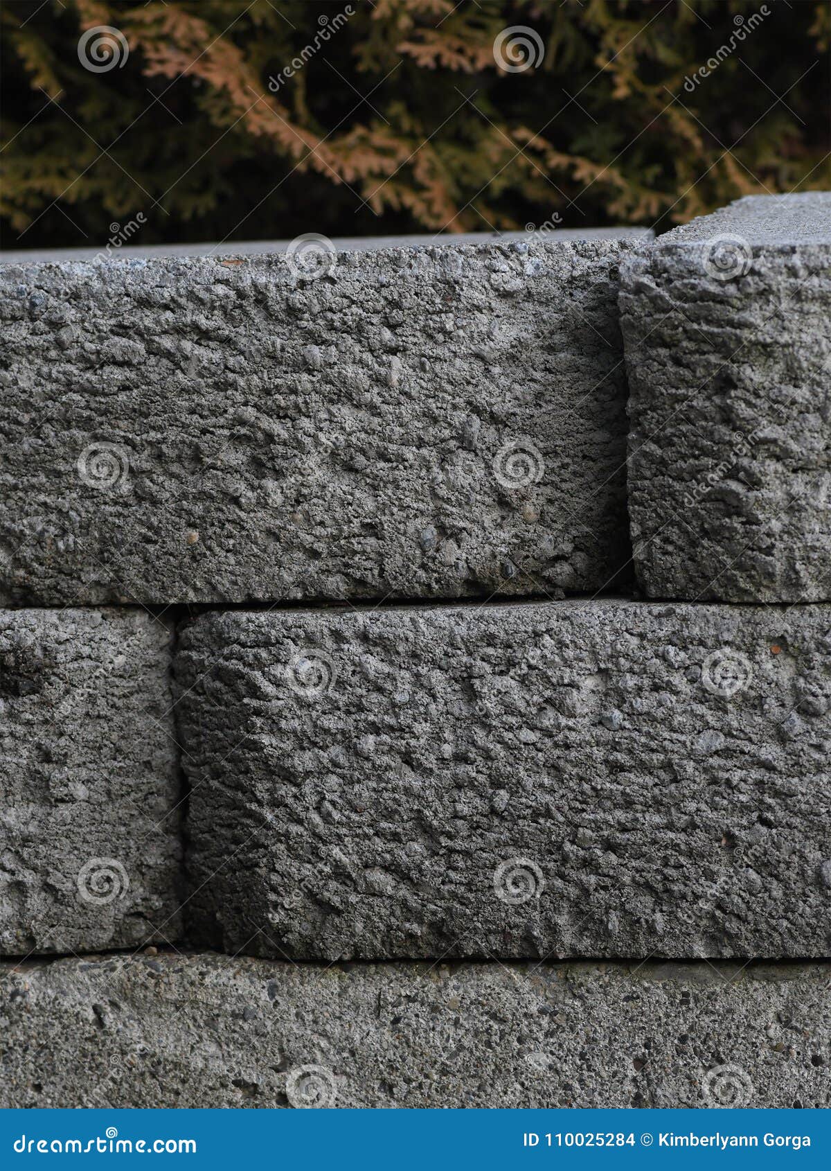 Stone Retaining Wall stock photo. Image of brick, stacked - 110025284