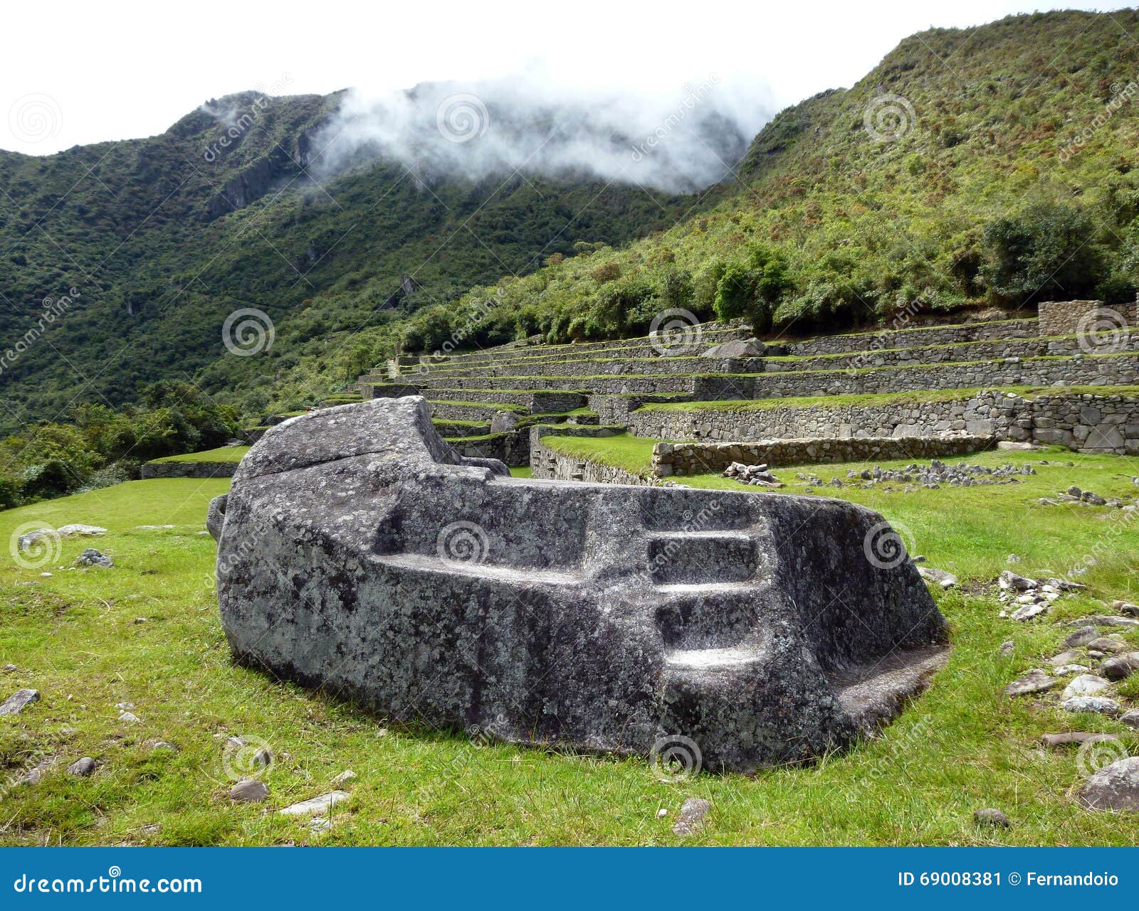 Stone for Rituals and Sacrifices in Machu Picchu Stock Image - Image of ...