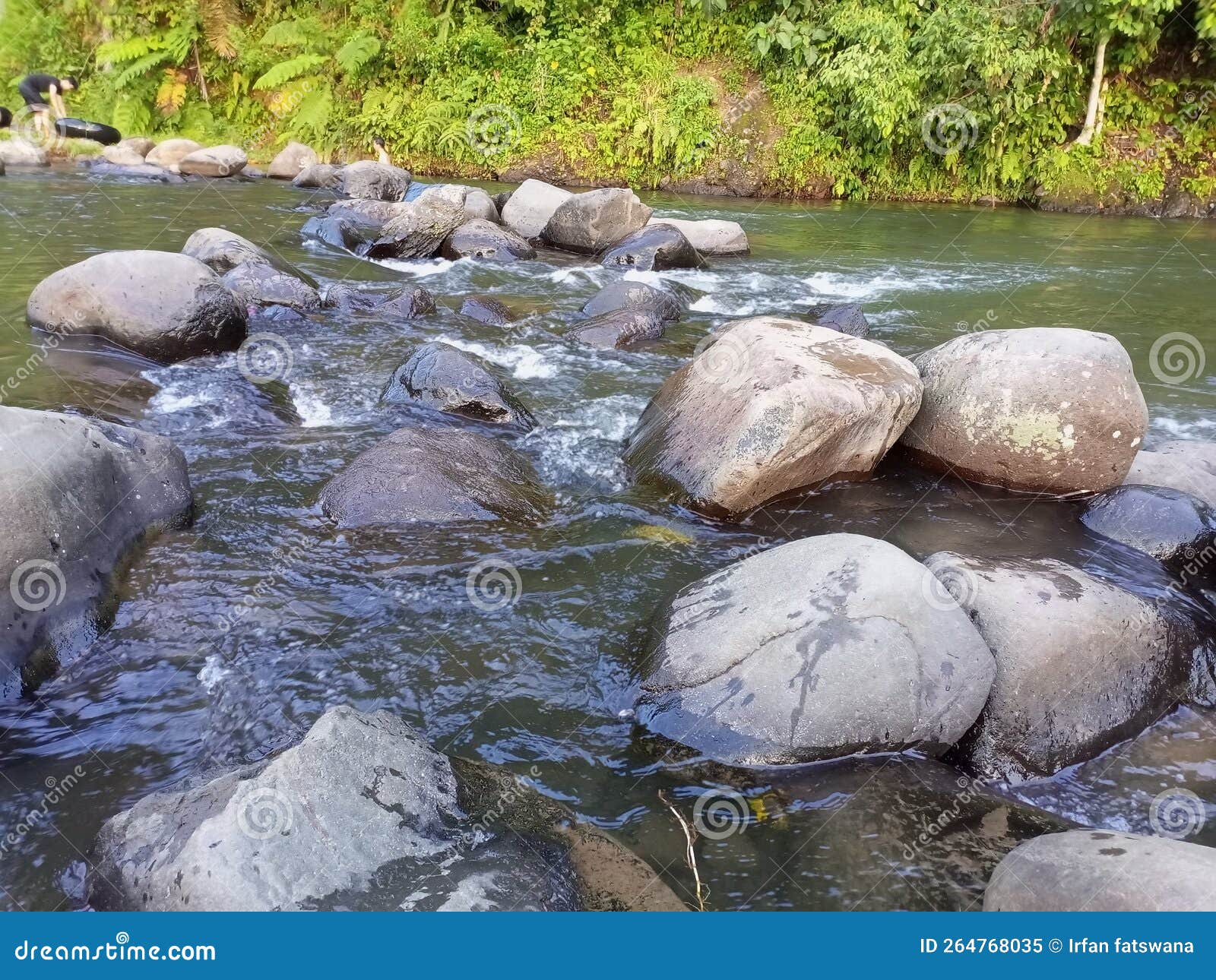 Stone river stock image. Image of sungai, stone, rive - 264768035