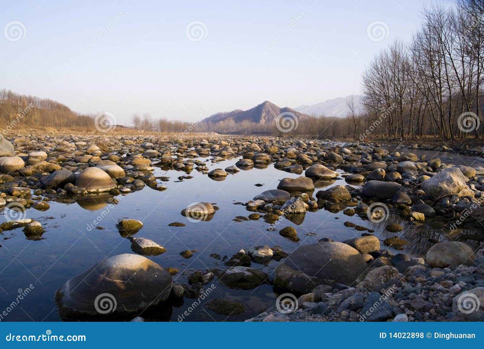 Stone river stock photo. Image of cold, landscapes, tree - 14022898