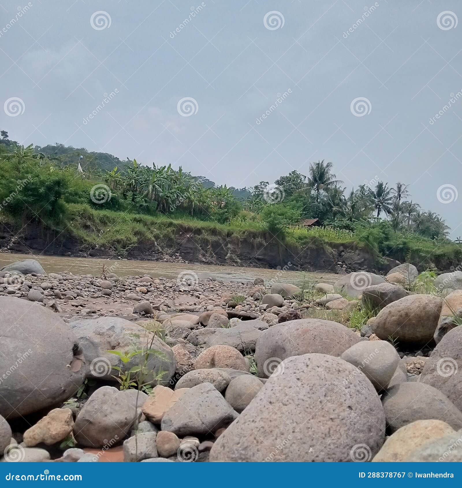 Stone river Indonesia stock image. Image of stone, stoneriver - 288378767