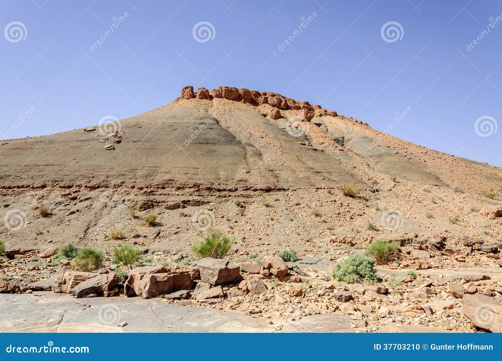 Stone River, without Water, Draa Valley (Morocco) Stock Photo - Image ...