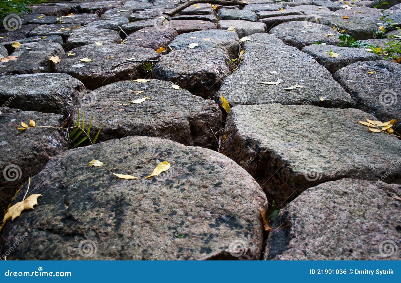 Stone Road from Granite Cobble Stock Photo - Image of ruins, dirty ...