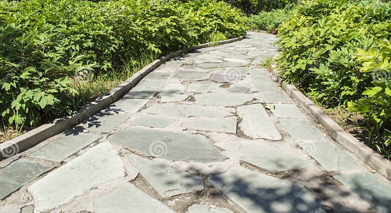 Stone road stock photo. Image of green, construction - 41444436