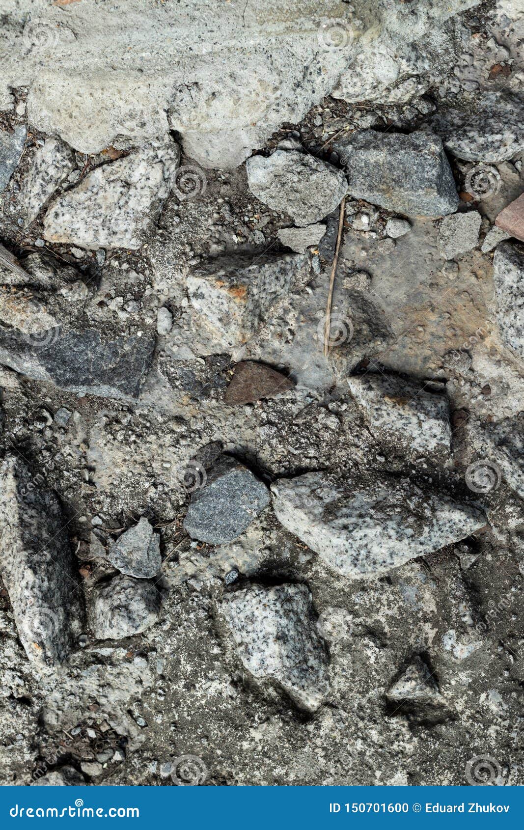 Stone Rock Floor Texture Background Grey Pattern Stock Photo - Image of ...