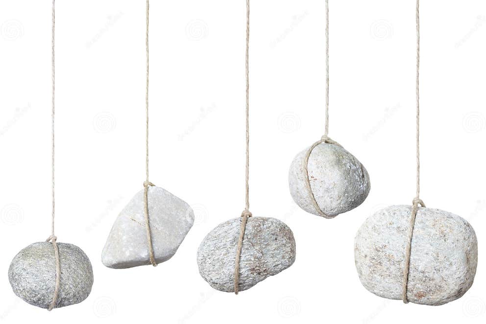 Stone, Rock Hanging by a String Stock Image - Image of rock, hanging ...