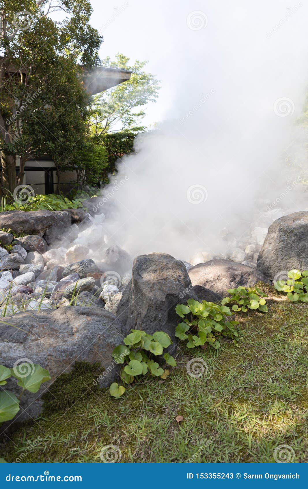 Stone or Rock with Hell Hot Springs Located at Active Volcano Mountain ...