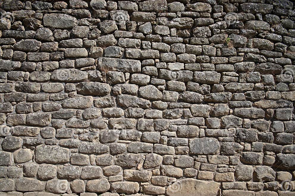Stone Rock Wall stock photo. Image of stability, strength - 2865884