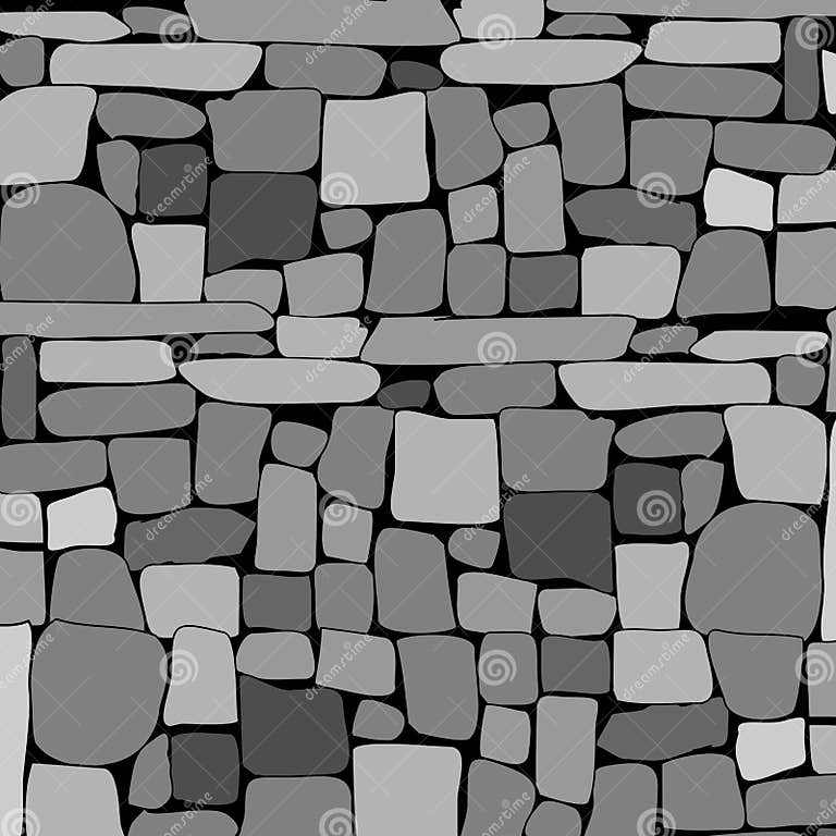 Stone Rock Wall Background. Vector Stock Vector - Illustration of rock ...