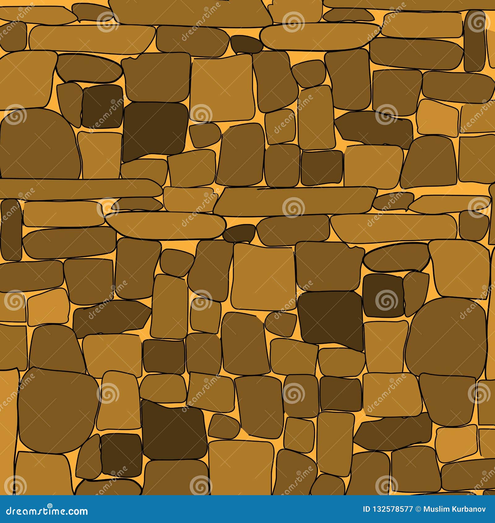 Stone Rock Wall Retro Background. Vector Stock Vector - Illustration of ...