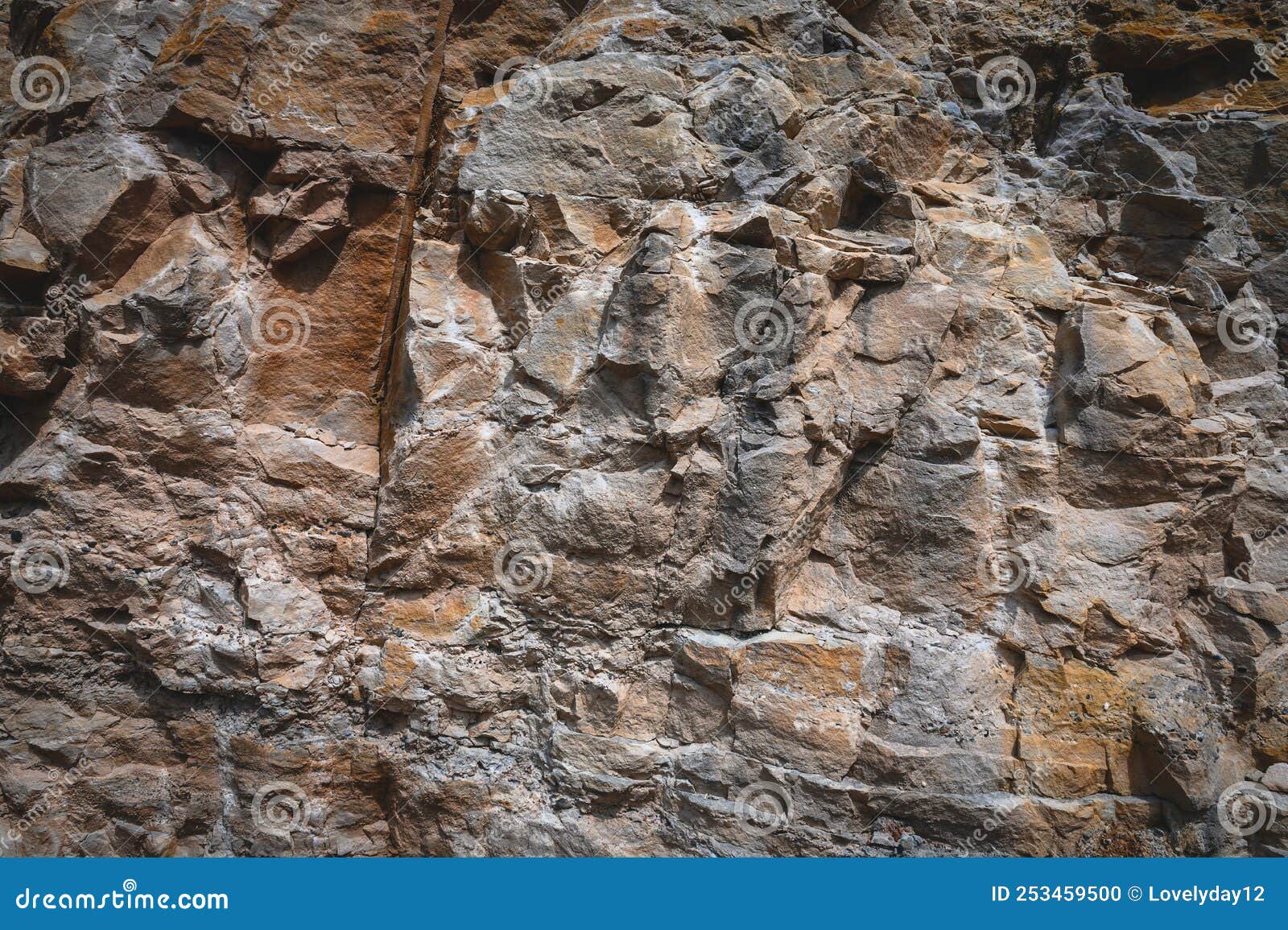 Stone Rock Wall Texture Background Stock Photo - Image of pattern ...