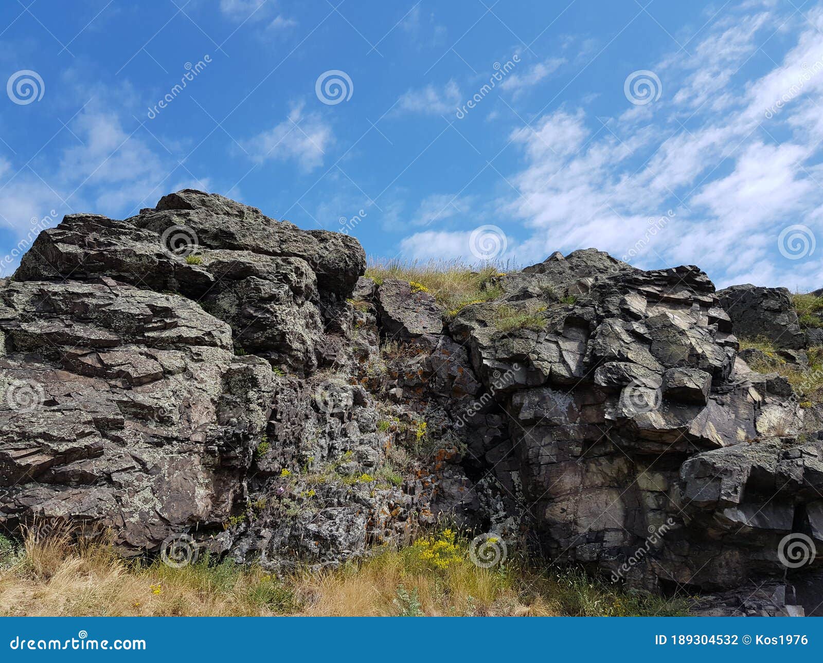 Stone Rocks Against the Blue Sky Stock Photo - Image of travel, rocks ...