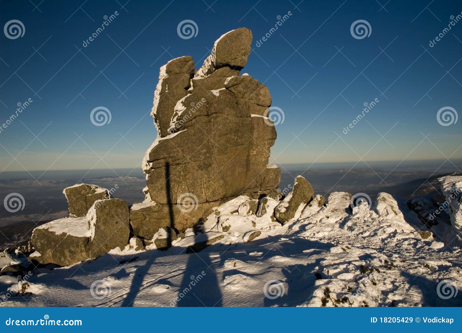 Stone rocks in sunlit stock image. Image of poland, landscape - 18205429
