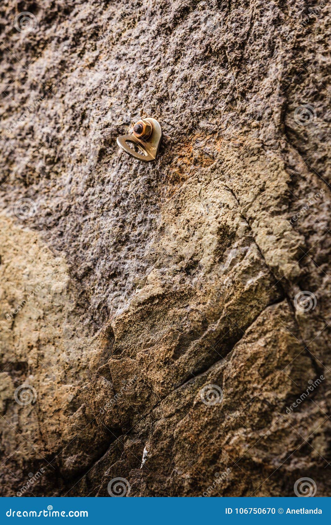 Stone Rocks Texture with Climbing Handles Stock Photo - Image of metal ...