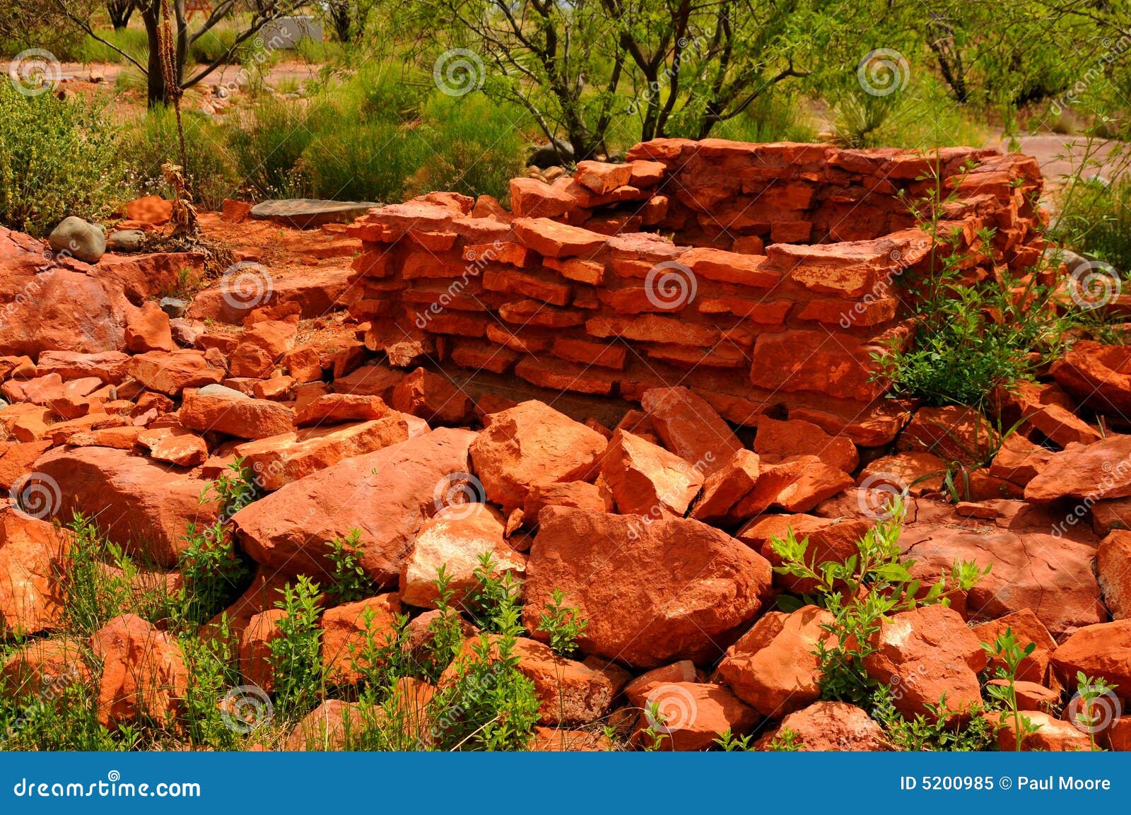 Stone Ruins stock image. Image of broken, hopi, national - 5200985