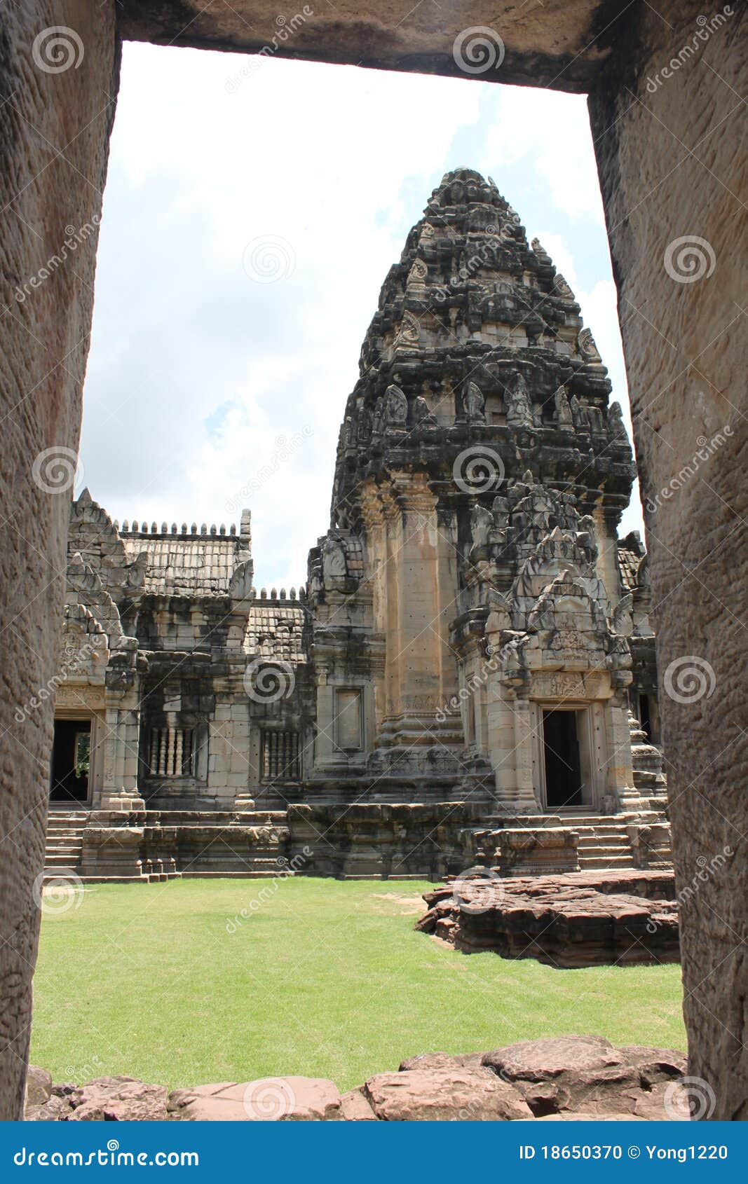 The Stone Ruins at Pimai Nakorn Ratchasrima Stock Photo - Image of ...