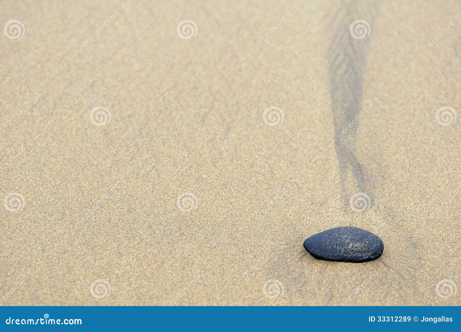 Stone in the sand stock image. Image of sand, macro, detail - 33312289