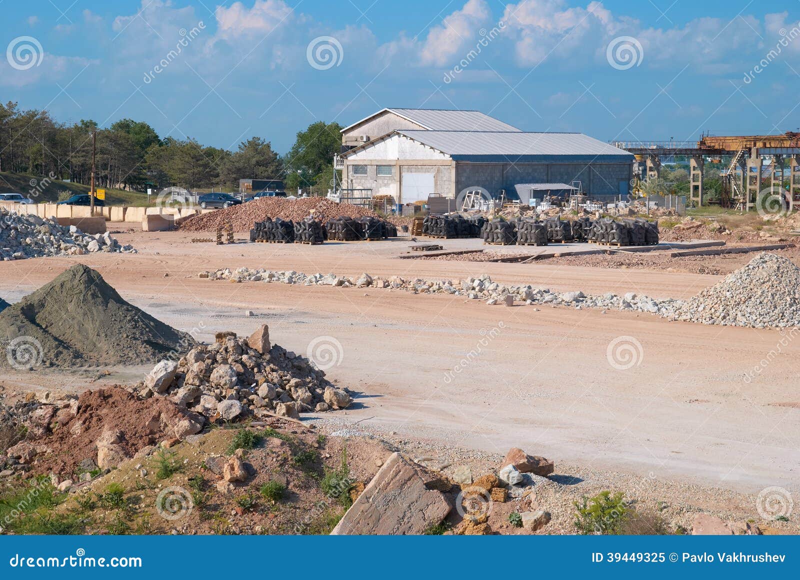Stone and sand industry stock image. Image of cement - 39449325