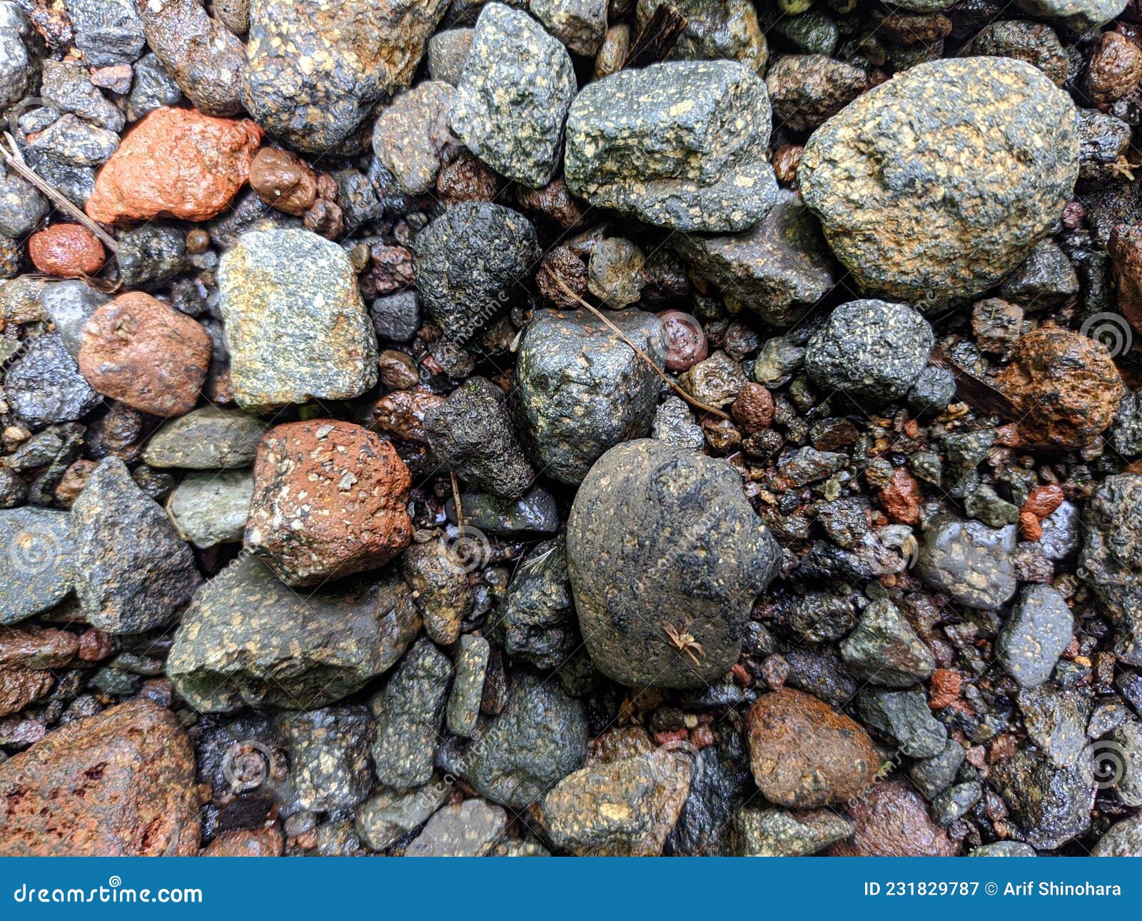 Stone and Sand by the River Stock Image - Image of river, stone: 231829787