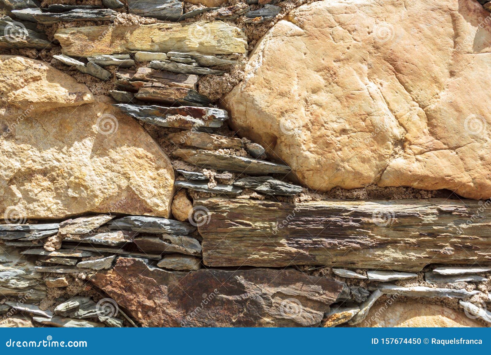 Stone and Schist Wall. Background, Texture Stock Photo - Image of charm ...