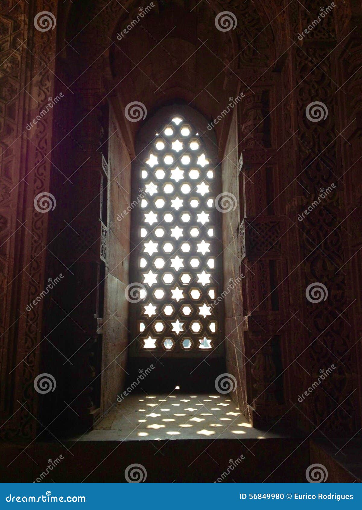 Carved Jali On The Outer Wall Of Sarkhej Roza, Mosque And Tomb Complex ...