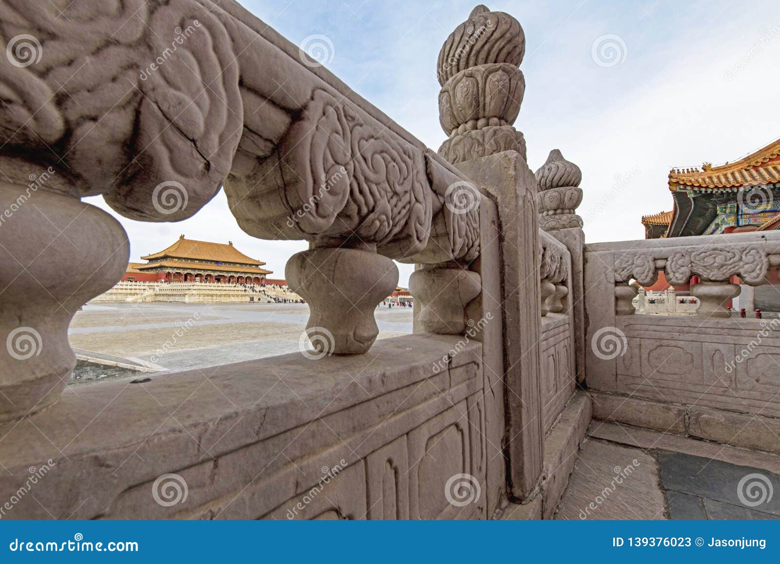 Stone Sculpture and the Hall of Supreme Harmony in Forbidden City Stock ... Stone Sculpture and the Hall of Supreme Harmony in Forbidden City Stock ...