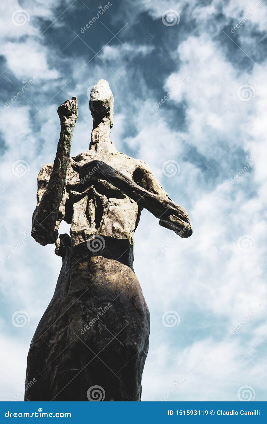 Stone Sculpture with Human Form Stock Image - Image of artist, history ...