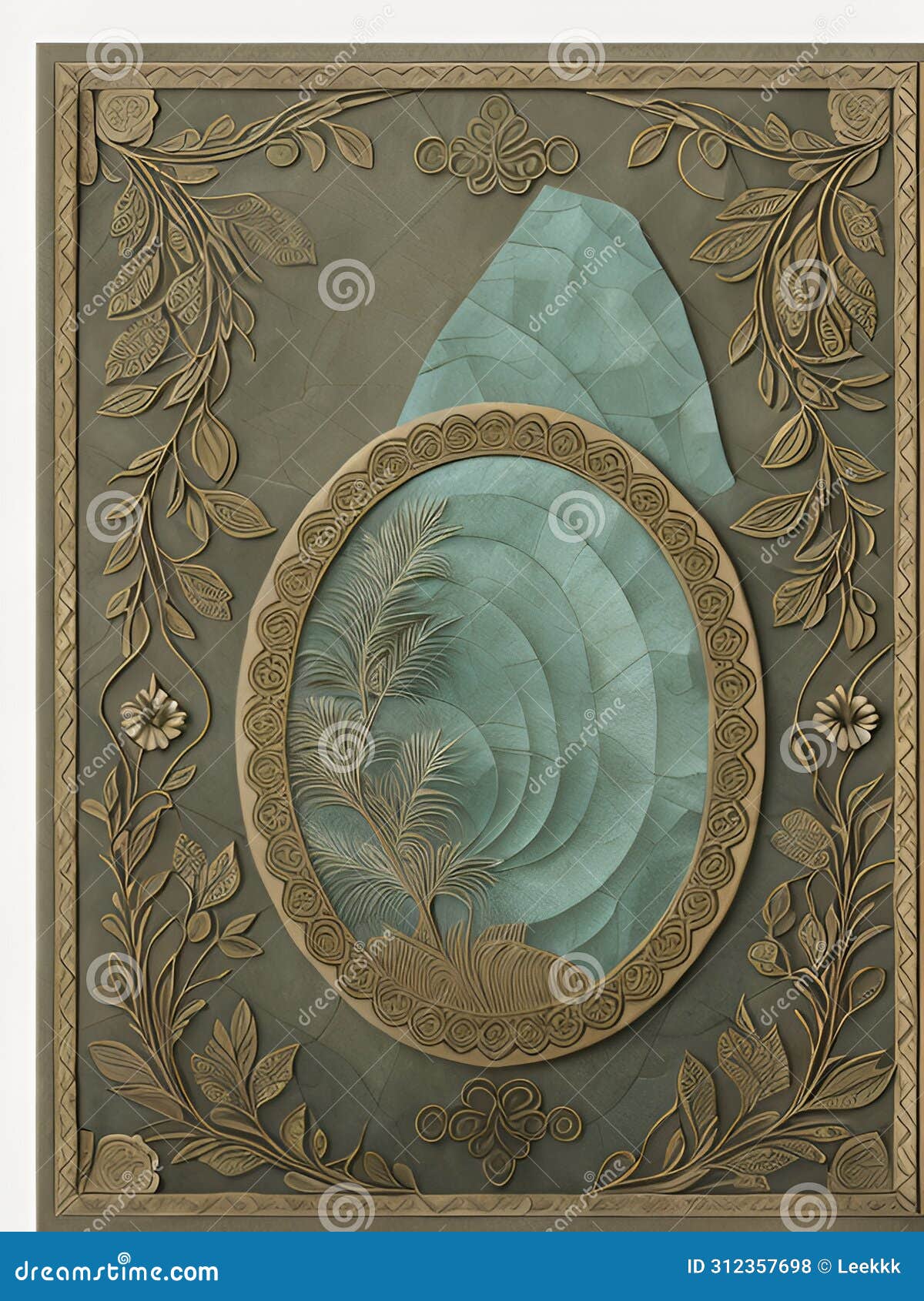 Stone Sculpture Relief Art Decorative Painting Stock Illustration ...
