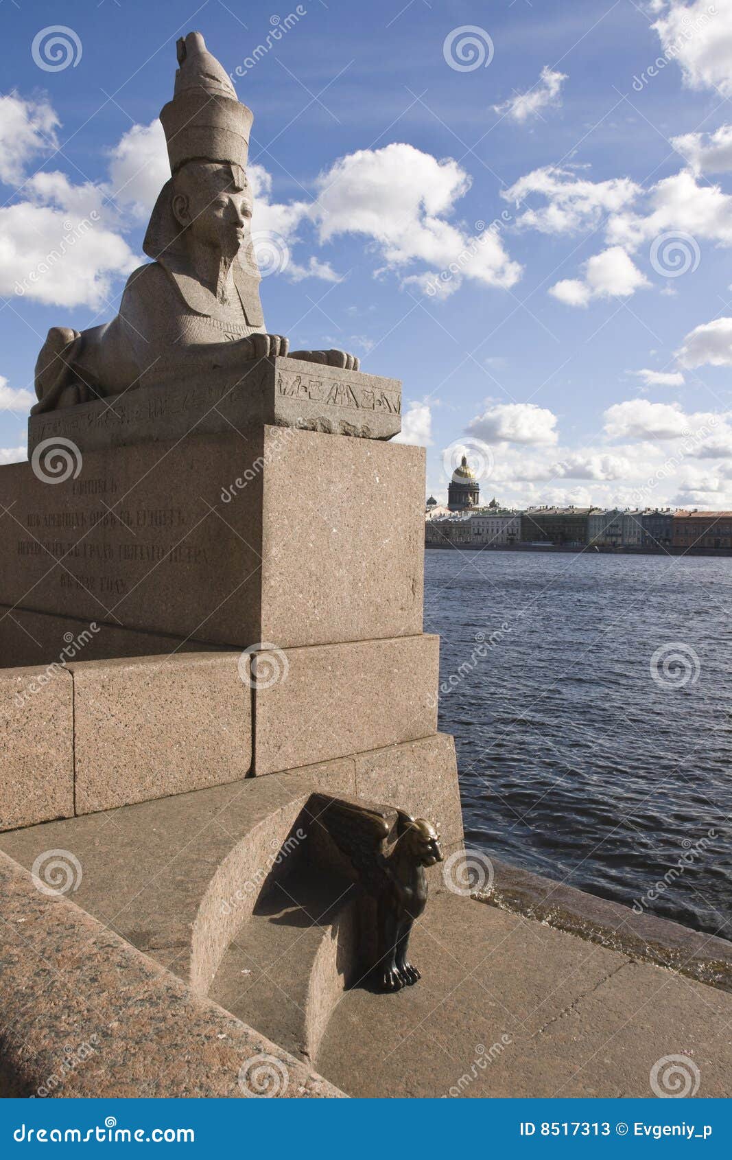 The Stone Sculpture of the Sphinx Stock Image - Image of neva, statues ...