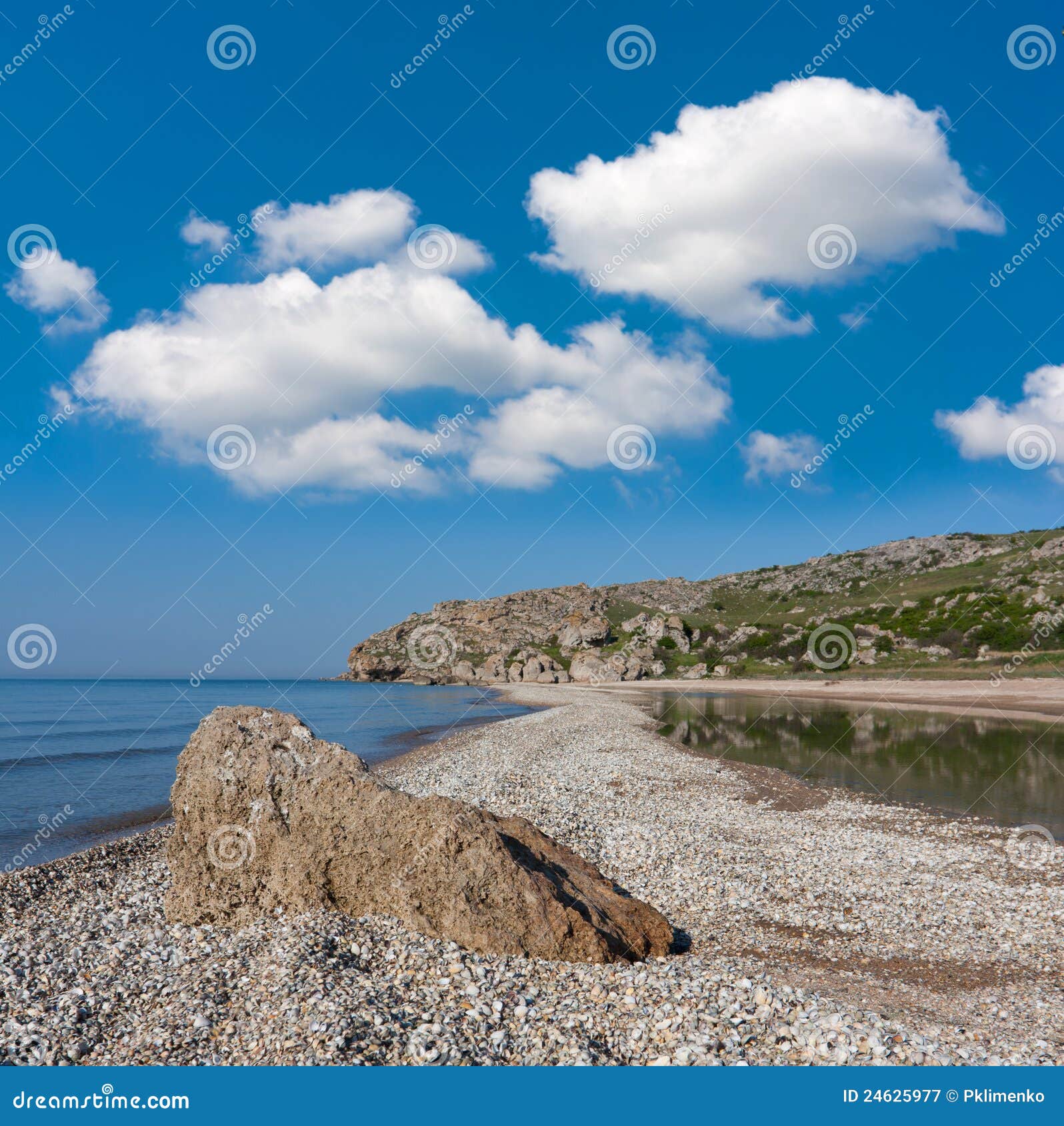 Stone on sea shore stock image. Image of beautiful, coast - 24625977