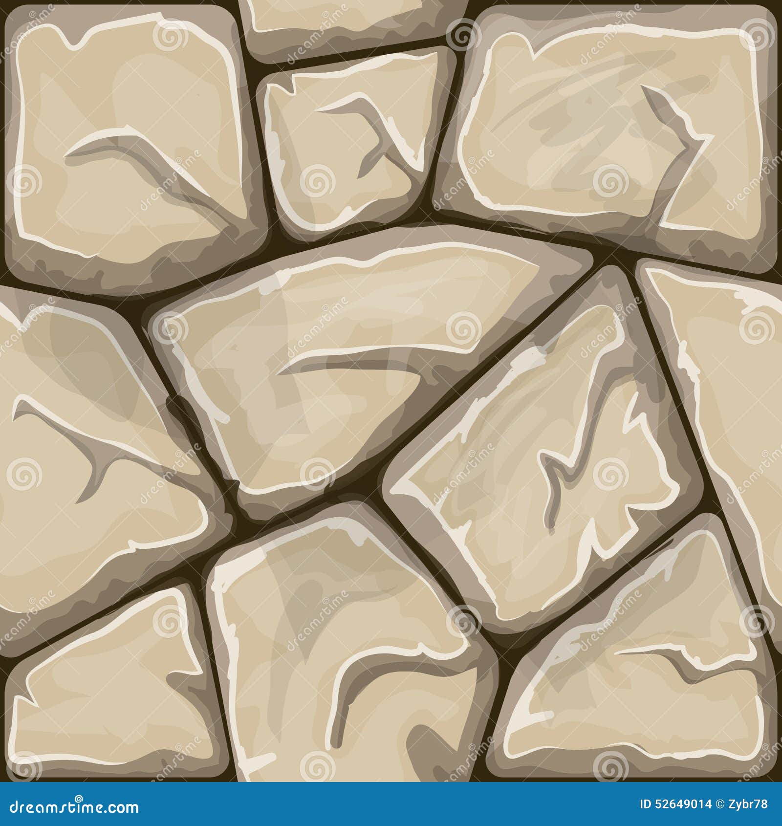 Stone seamless pattern stock vector. Illustration of rubble - 52649014