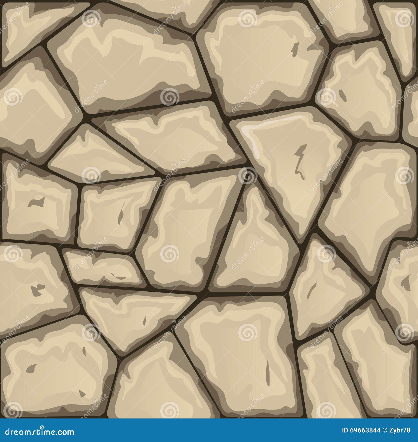 Stone seamless pattern stock vector. Illustration of block - 69663844