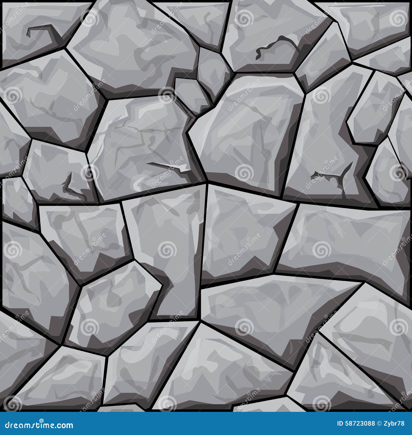 Stone seamless pattern stock vector. Illustration of seamless - 58723088