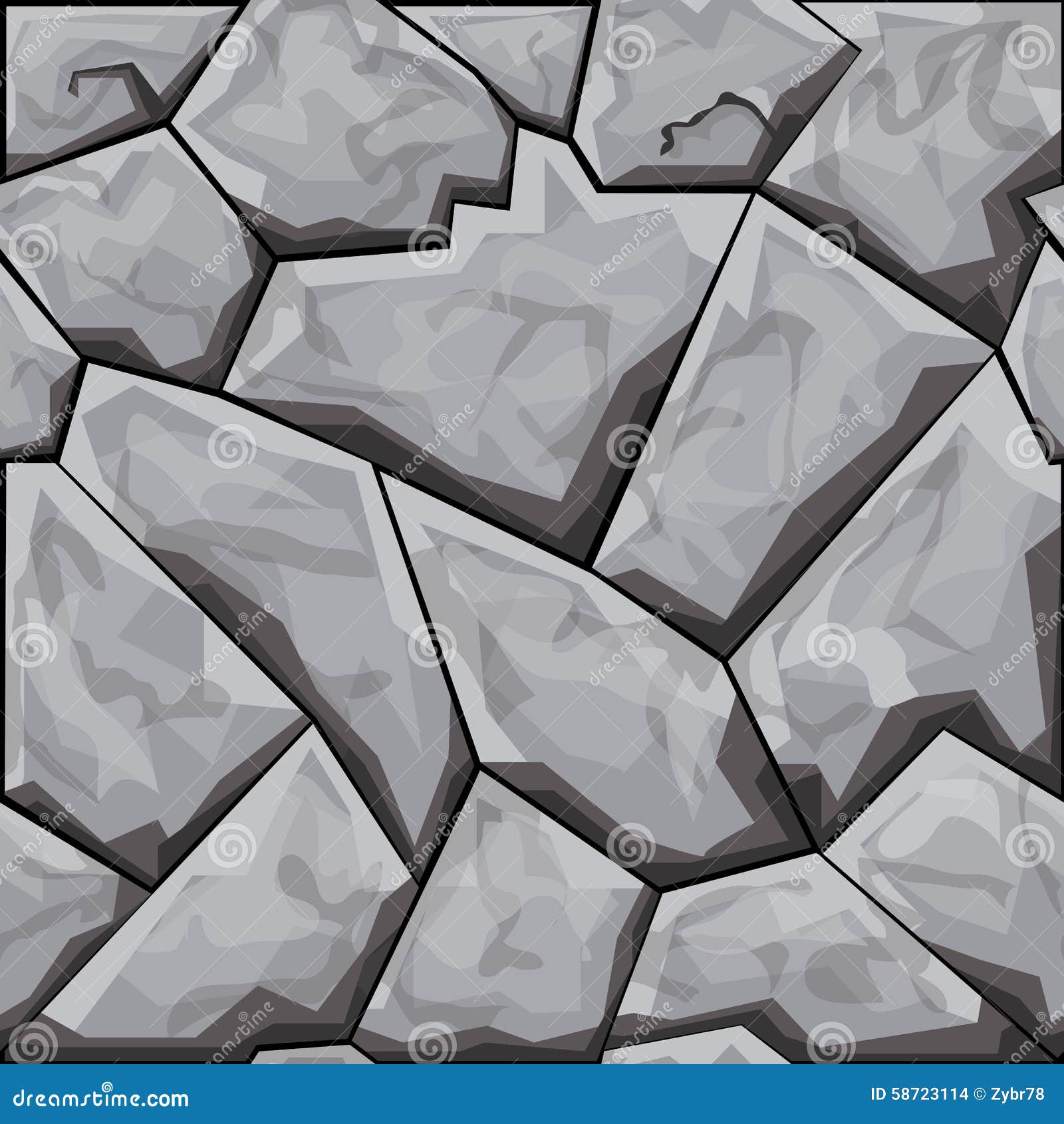 Stone seamless pattern stock vector. Illustration of cobblestone - 58723114