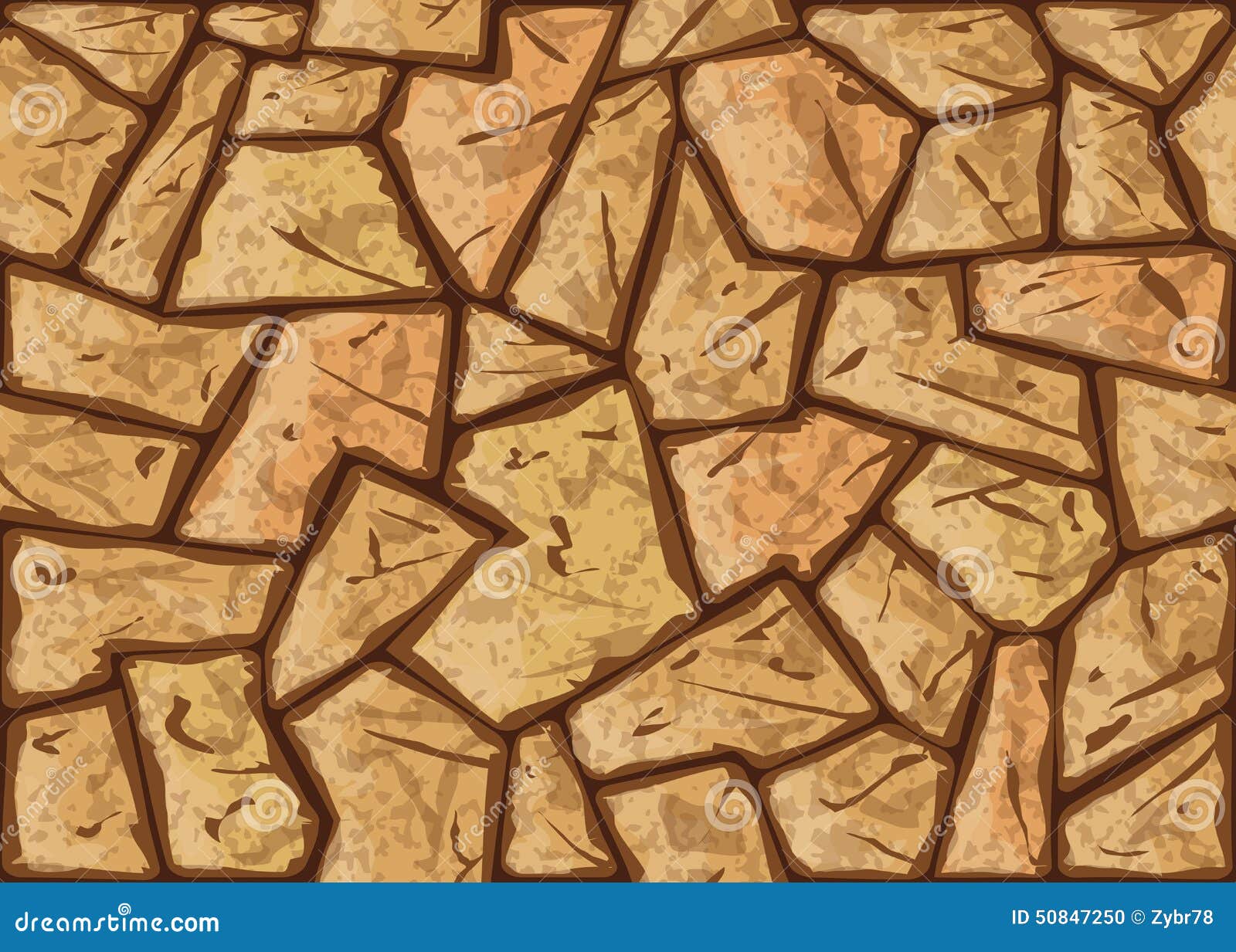 Stone seamless pattern stock vector. Illustration of cobblestone - 50847250