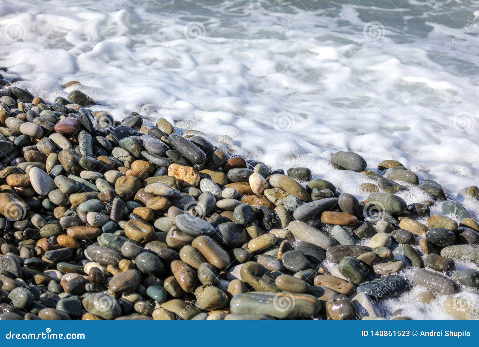 Stone Seashore As Abstract Background Stock Image - Image of pebble ...