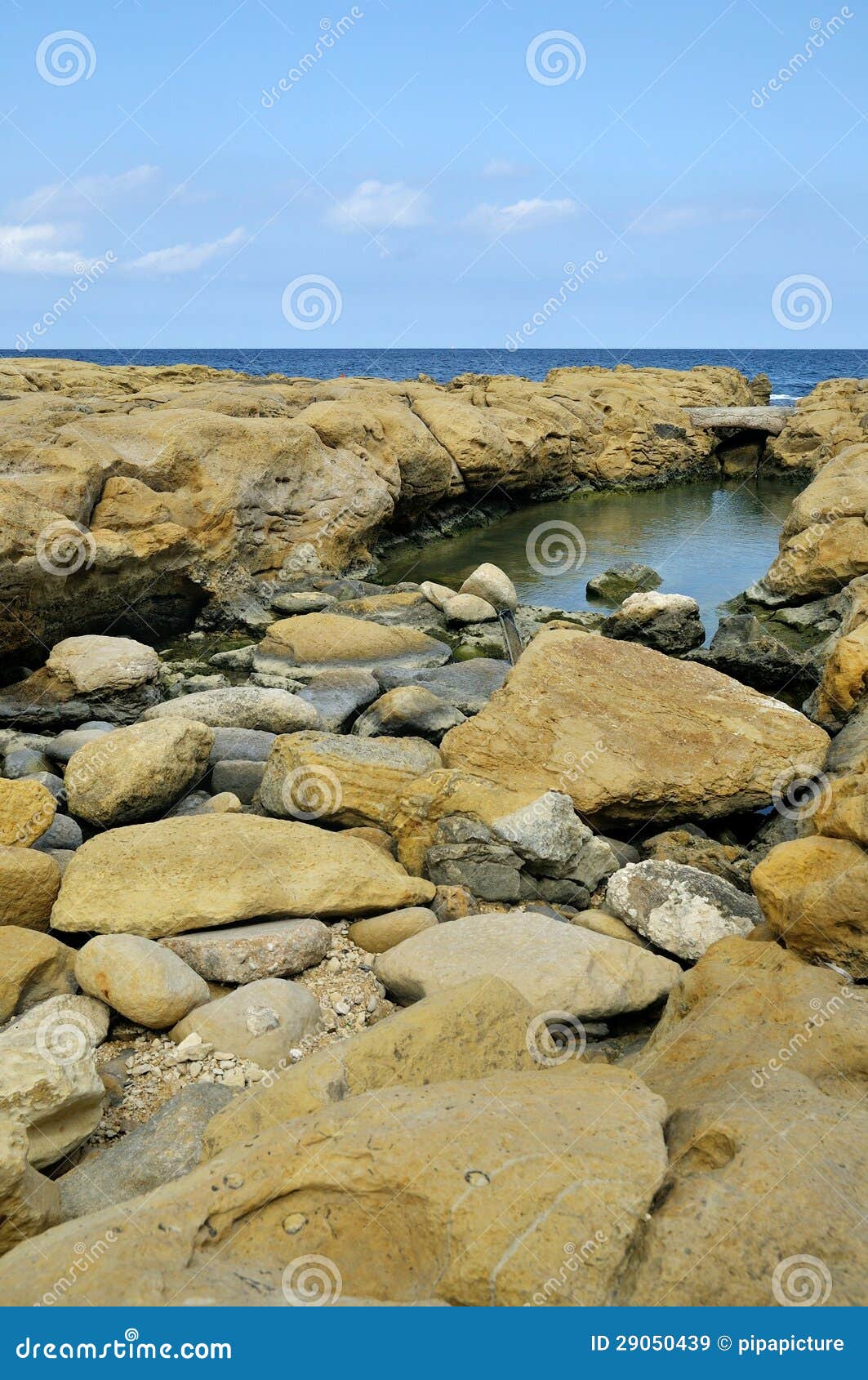 Stone at see stock image. Image of water, island, vacation - 29050439