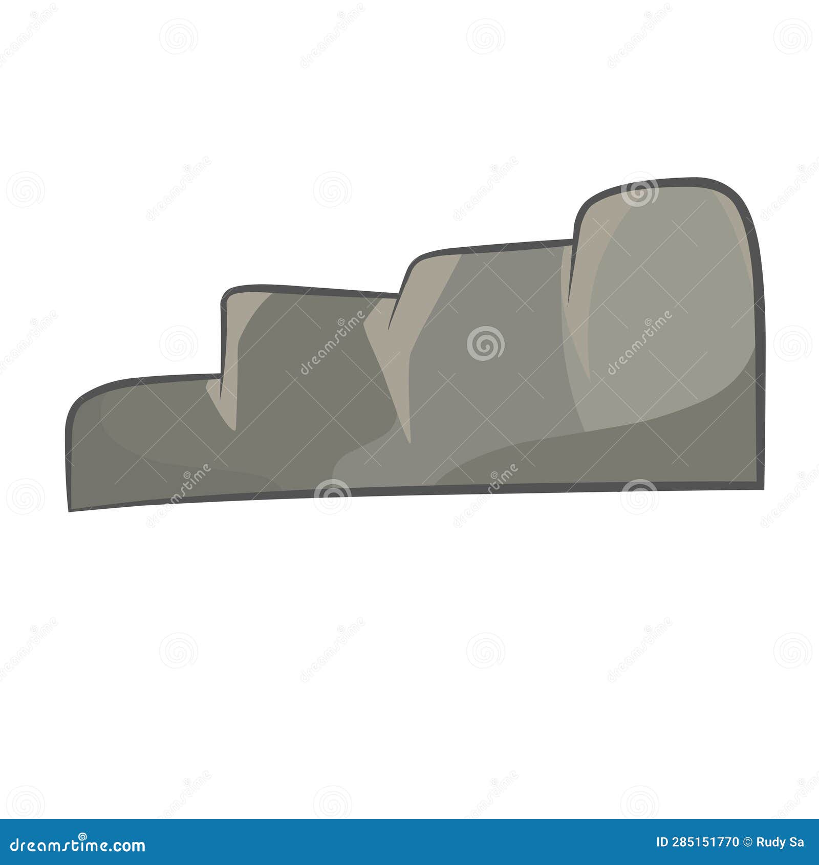 Stone Shape Vector Illustration Stock Illustration - Illustration of ...